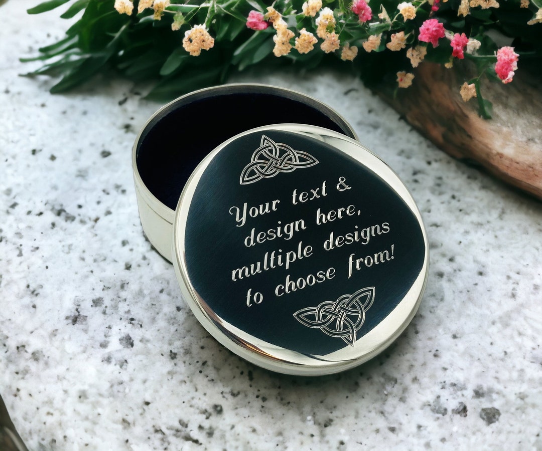 Handmade Pewter Tooth Fairy Box Metal Tooth Box Keepsake Free Engraving ...