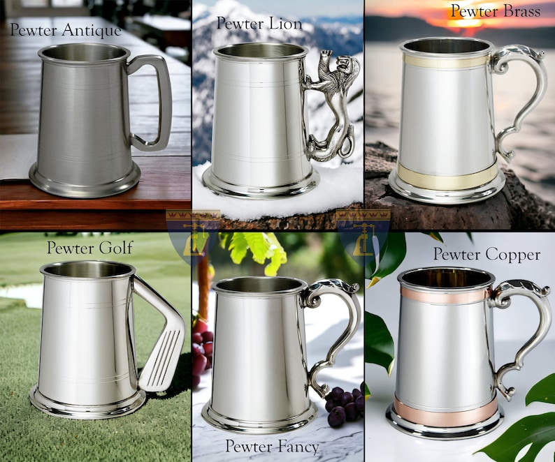Custom Engraved Gift for Groomsmen Beer Stein Pewter Tankard Gift for ...
