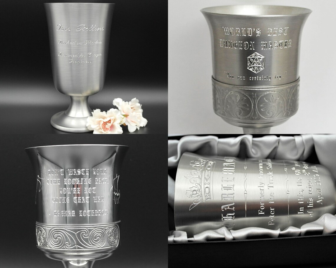 Holy grail holy cup pewter goblet chapel cup metal glasses | Etsy