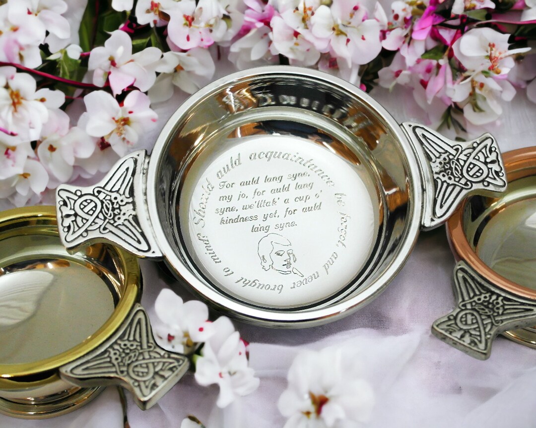 Custom Engraved Quaich Pewter Quaich Gift for Her Gift for Him ...