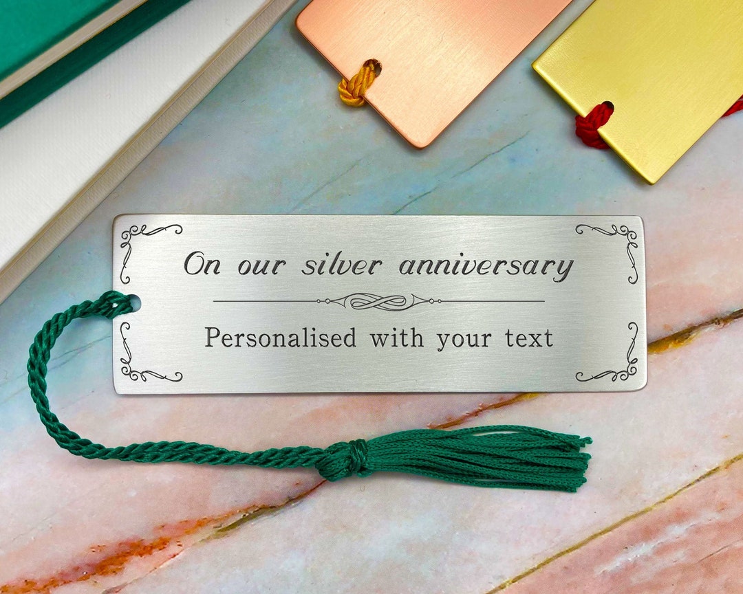 Engraved Silver Anniversary Gift Personalised Gifts for Silver Wedding ...