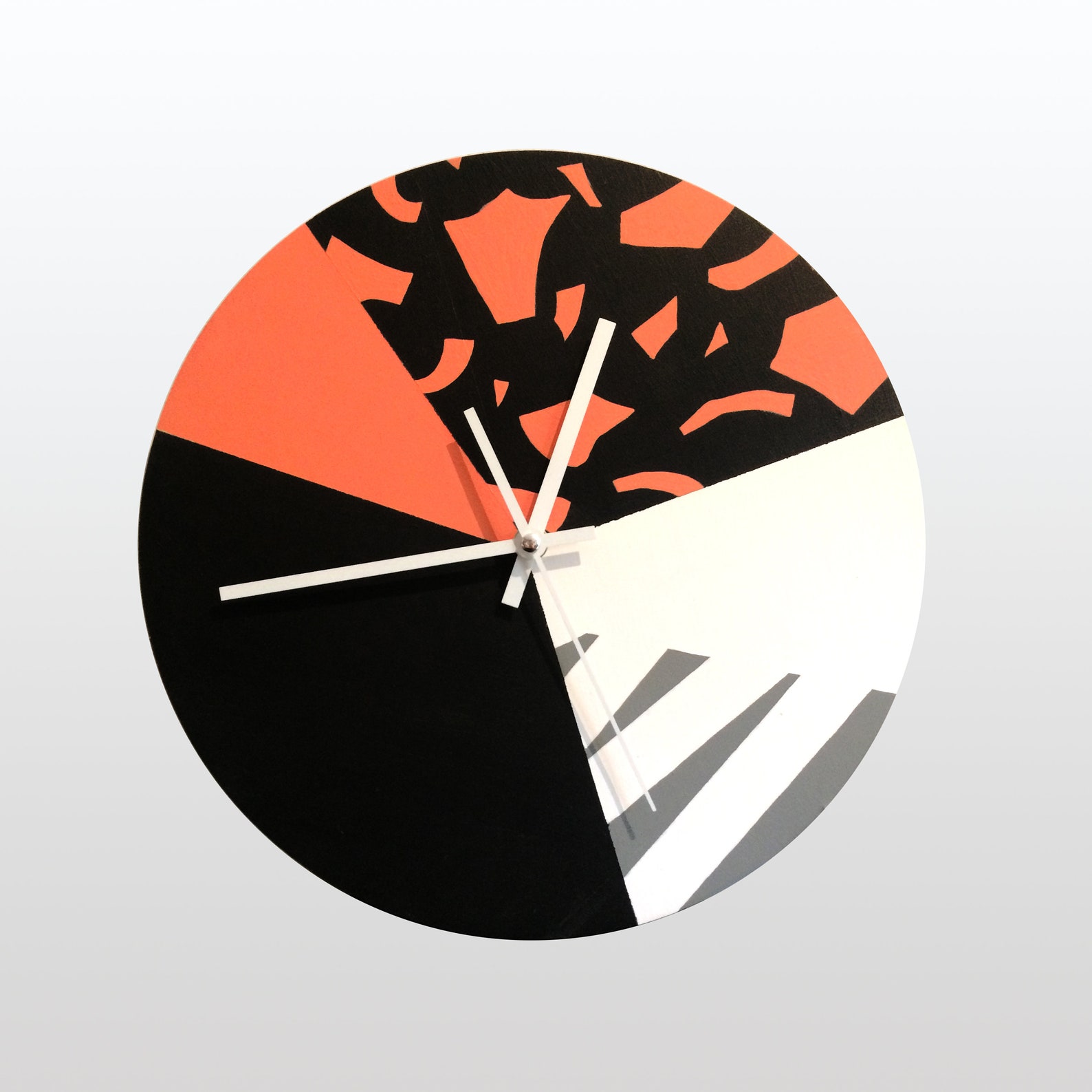 SALE Modern Wall Clock Geometric Wall Clock Modern Wall Art | Etsy