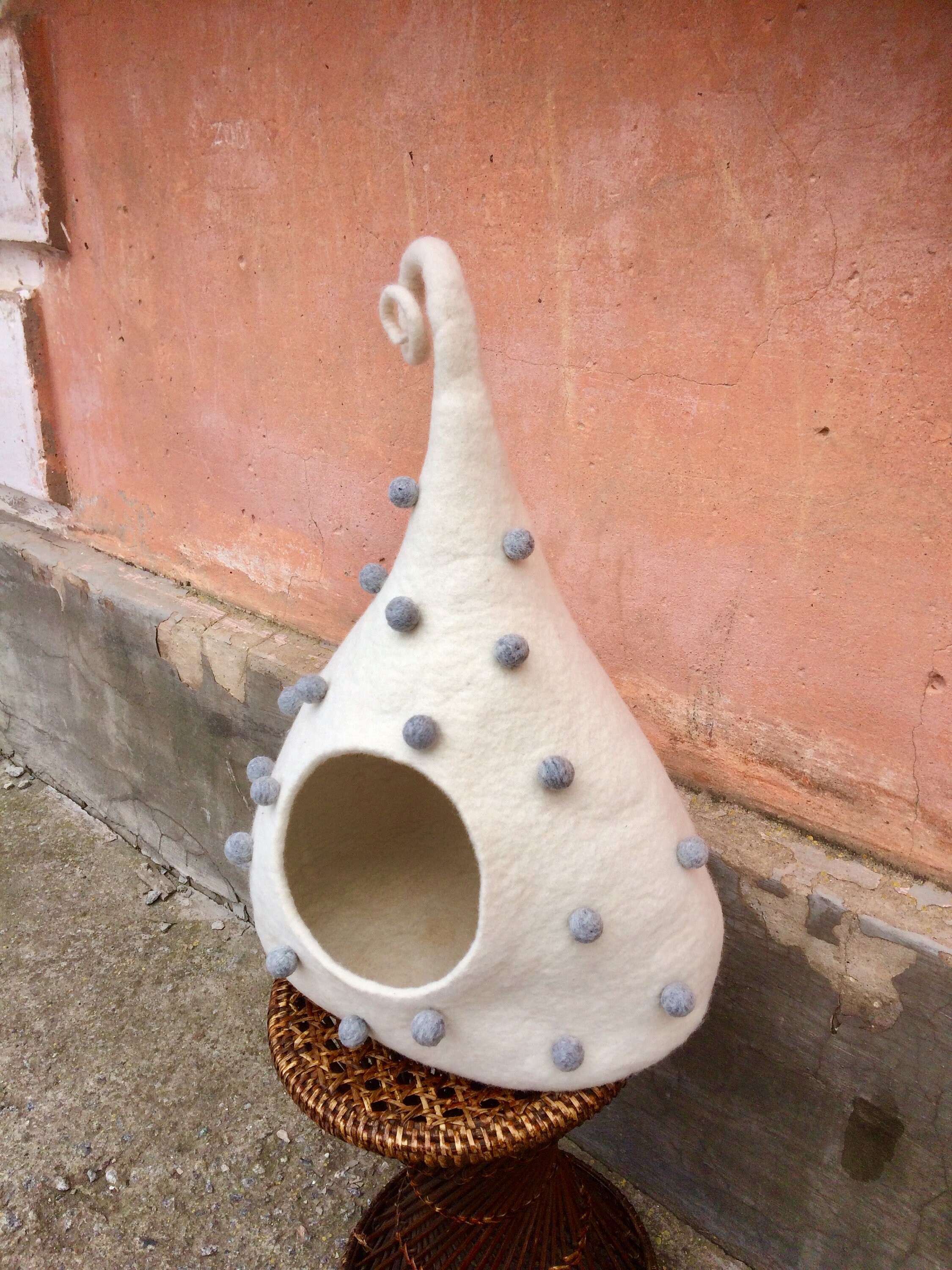 Large cat cave desinger cat cave cat cave white | Etsy