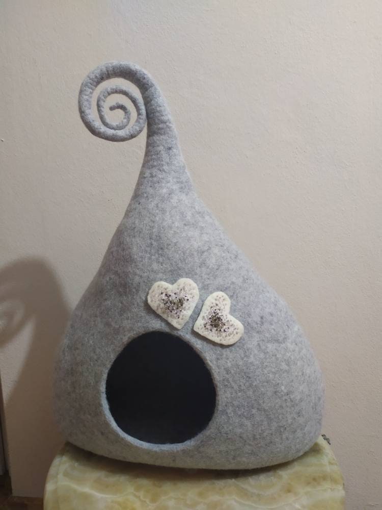 Cat Cave Desinger Cat Cave Cat Cave Grey Personslized Cat | Etsy