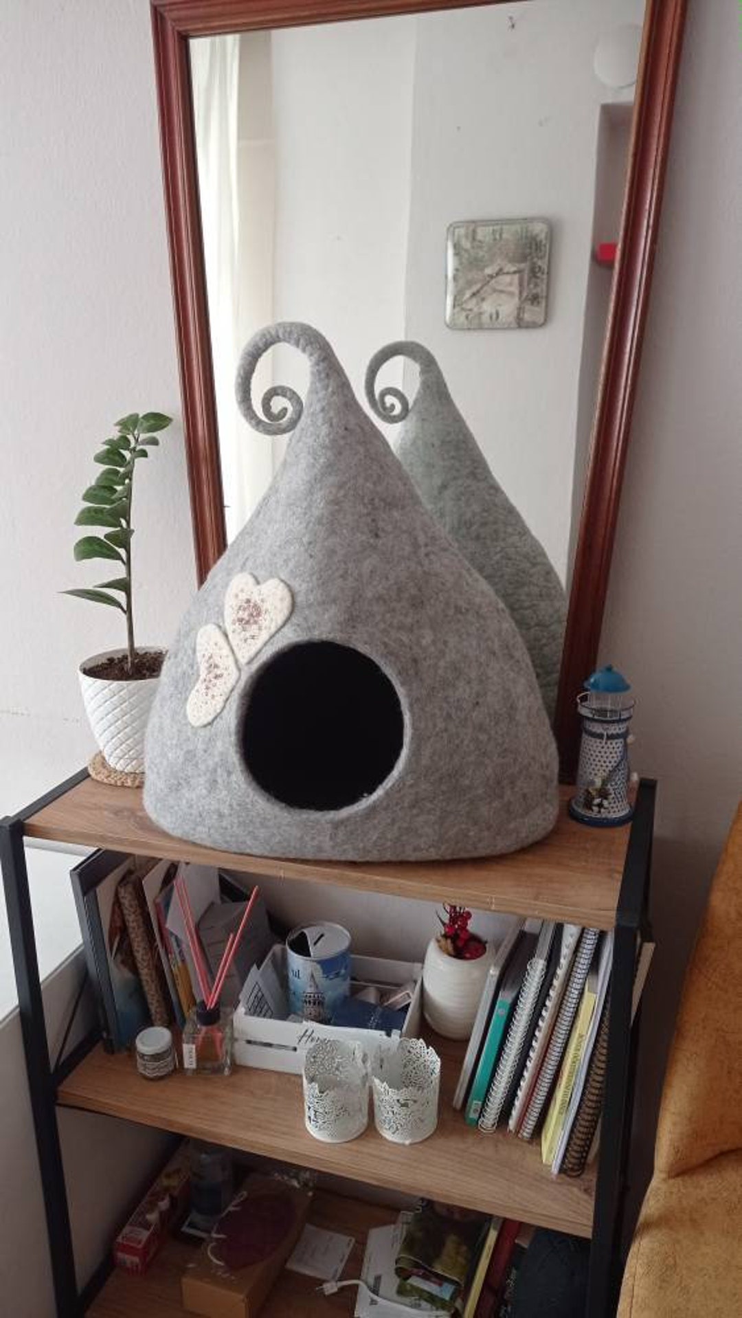 Cat Cave Desinger Cat Cave Cat Cave Grey Personslized Cat - Etsy