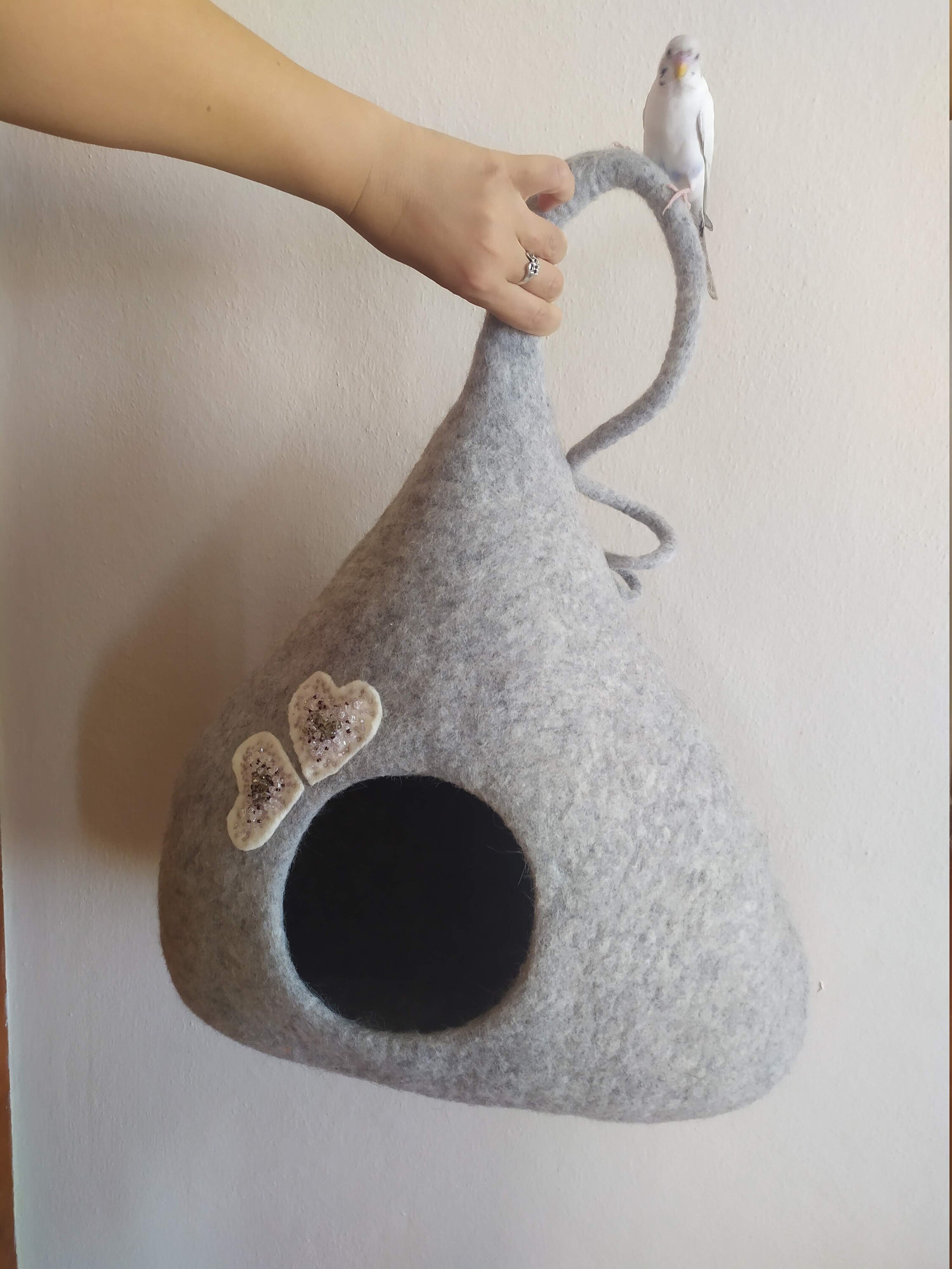 Cat cave desinger cat cave cat cave grey personslized cat | Etsy