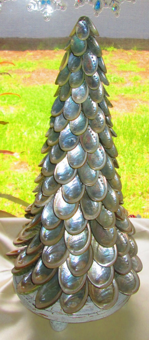 MOP SEASHELL TOPIARY Made With All Natural Abalone Shells - Etsy