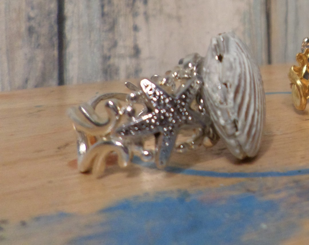 The Mermaids POISON Silvertone With Starfish Accents, Cosplay - Etsy