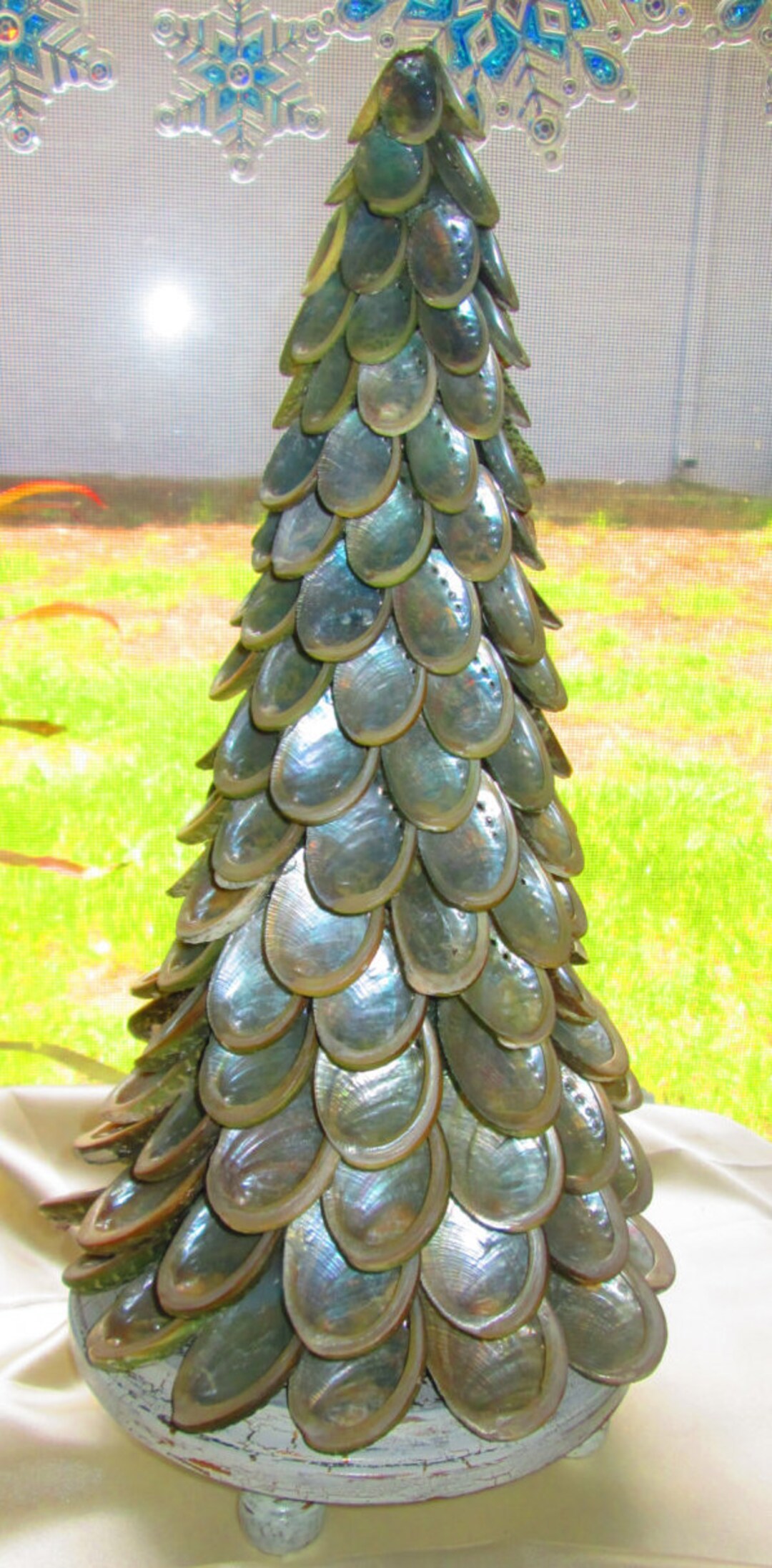 MOP SEASHELL TOPIARY Made With All Natural Abalone Shells - Etsy