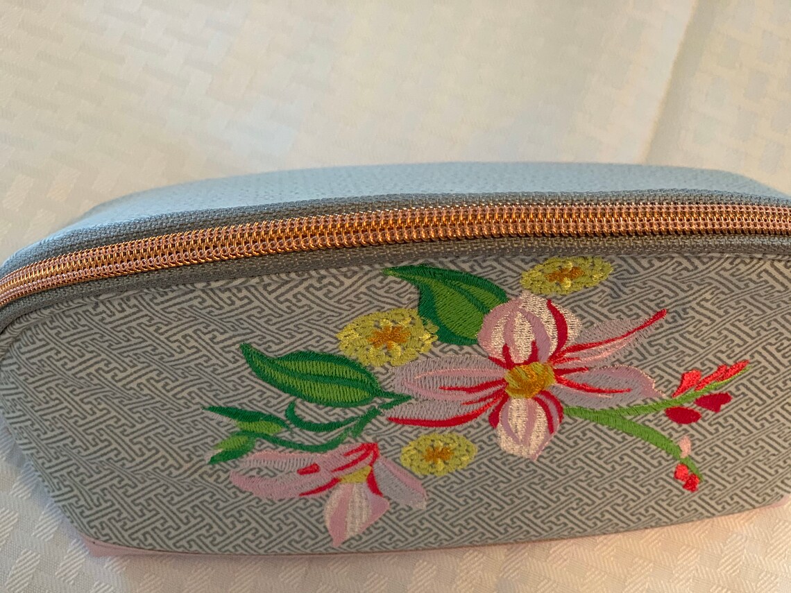 Embroidered Persimmon Dumpling Pouch/ Pattern by Sewsweetness - Etsy