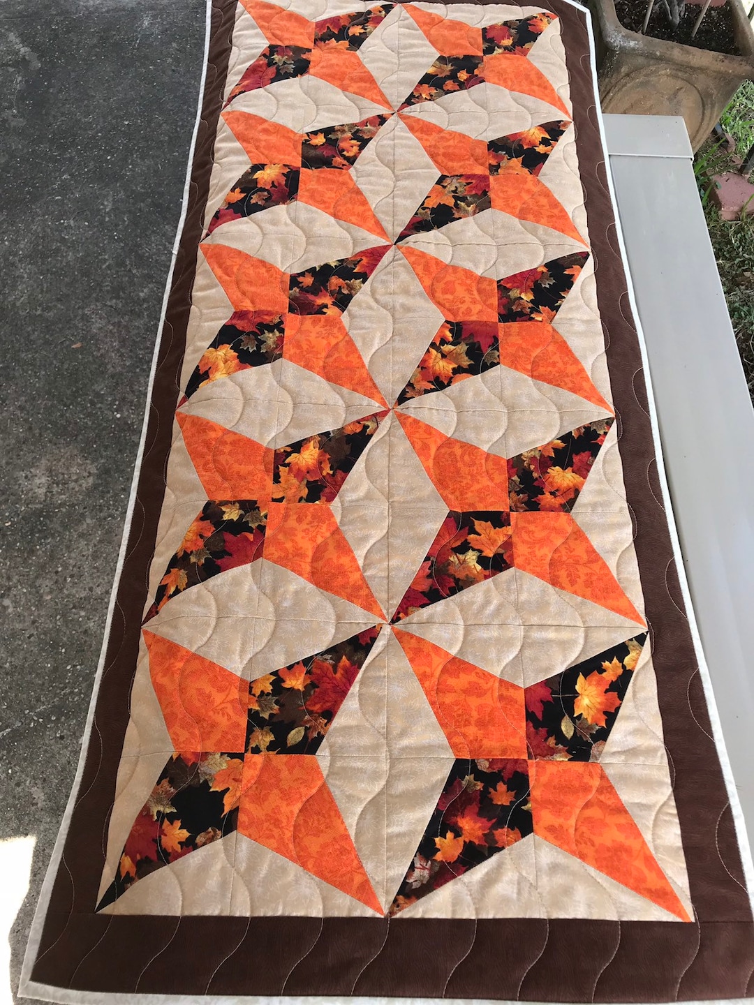Quilted Thanksgiving /fall Table Runner - Etsy
