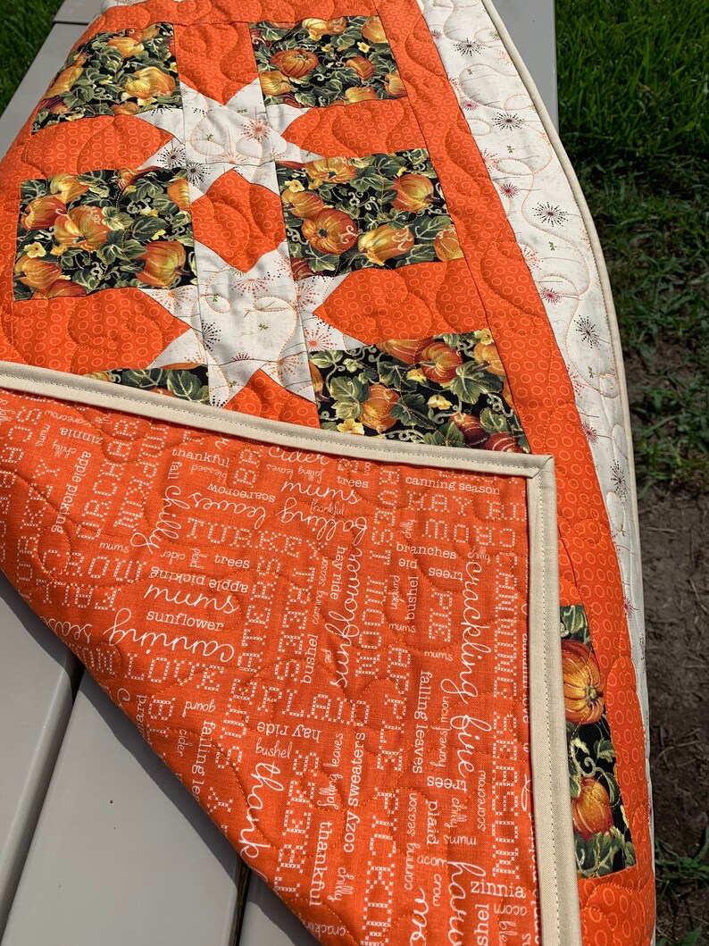 Quilted Thanksgiving/fall Table Runner - Etsy