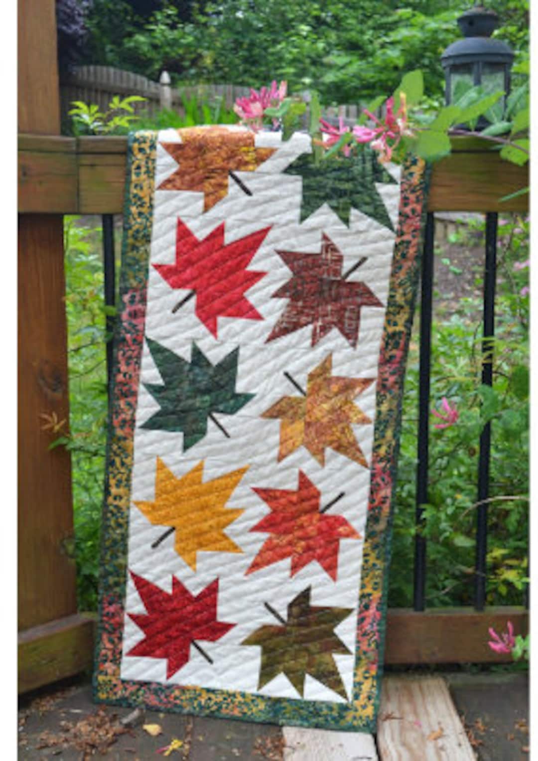Cut Loose Press Maple Leaf Table Runner - Pattern Only - Etsy