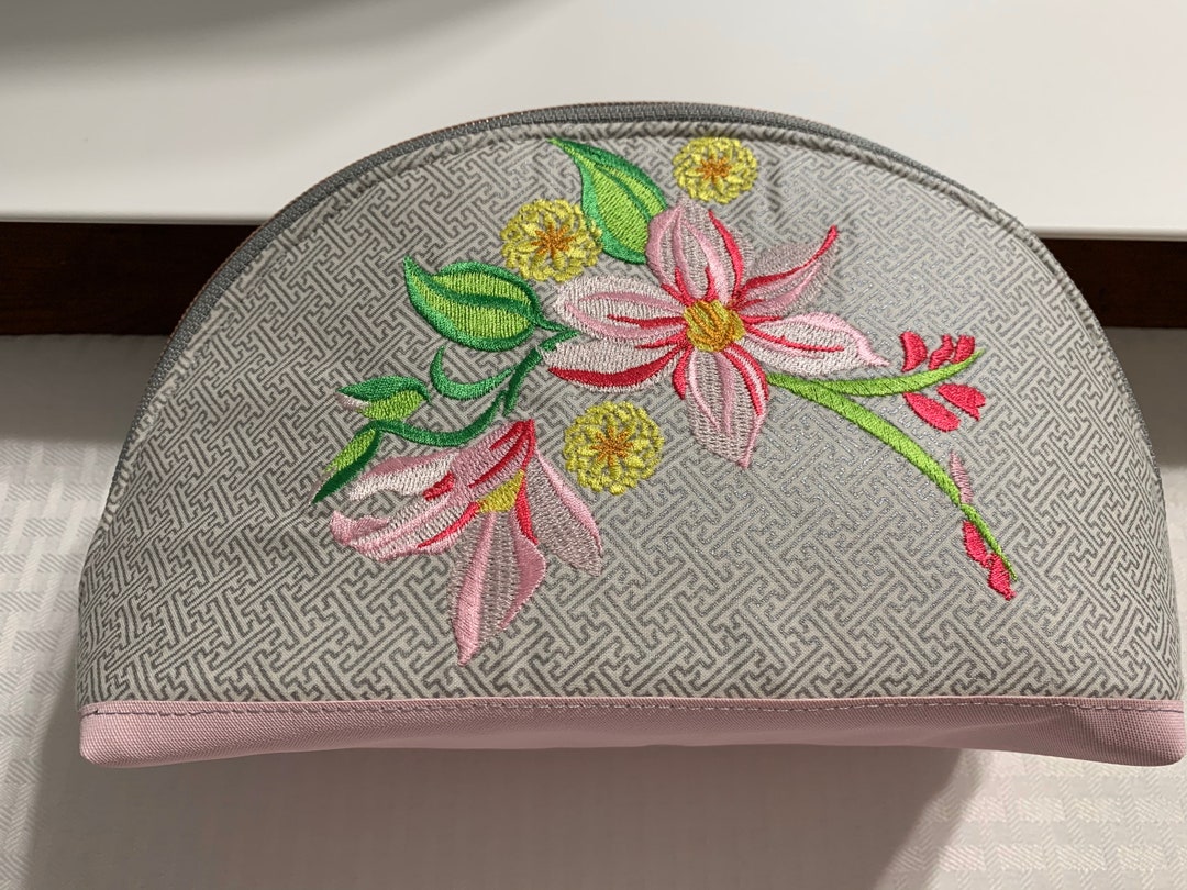 Embroidered Persimmon Dumpling Pouch/ Pattern by Sewsweetness - Etsy
