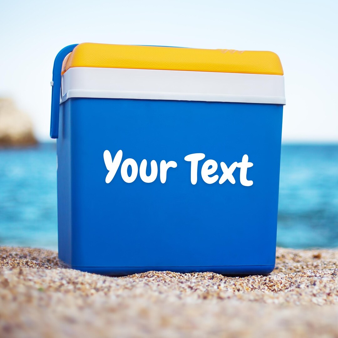 Custom Cooler Box Decals, Personalized Cooler Name Stickers, Custom ...