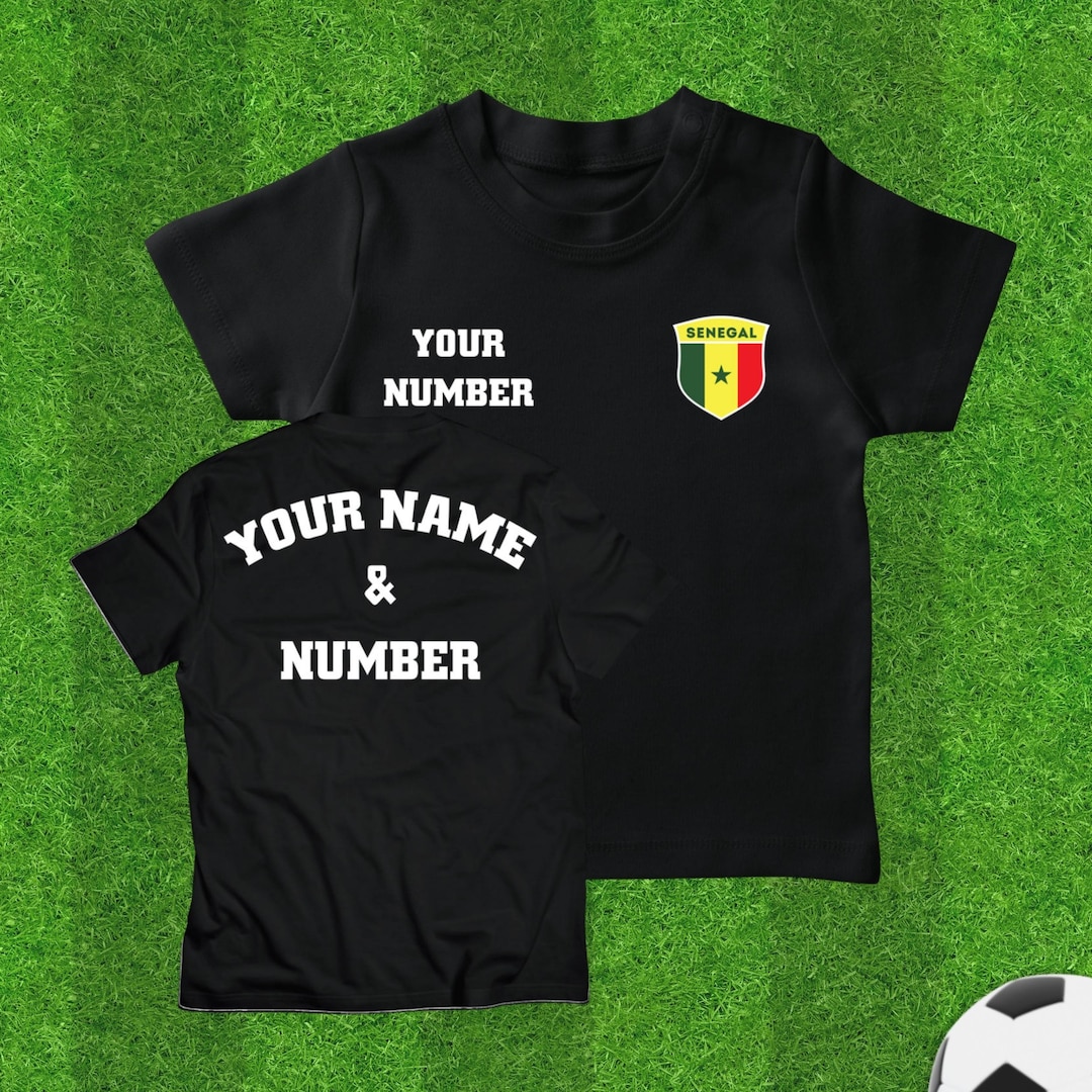 Personalized Senegal National Team Soccer T-shirt, Custom Name & Number ...