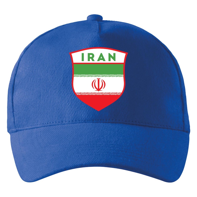 Iran Soccer Dad Cap: Iranian Flag Shield, Unisex Cotton Hat - Etsy
