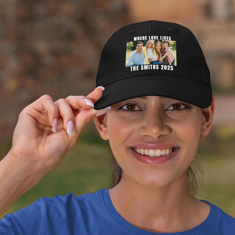 Custom Photo Baseball Cap: Personalized Family Picture Hat - Etsy