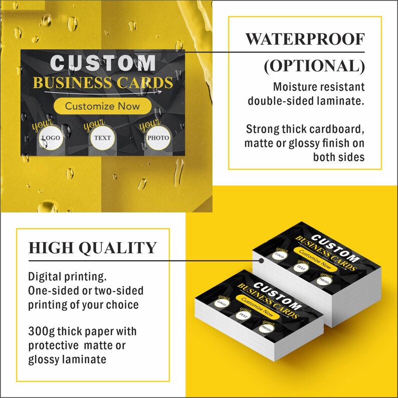 Personalized Cleaning Services Business Cards: Custom Double-sided ...