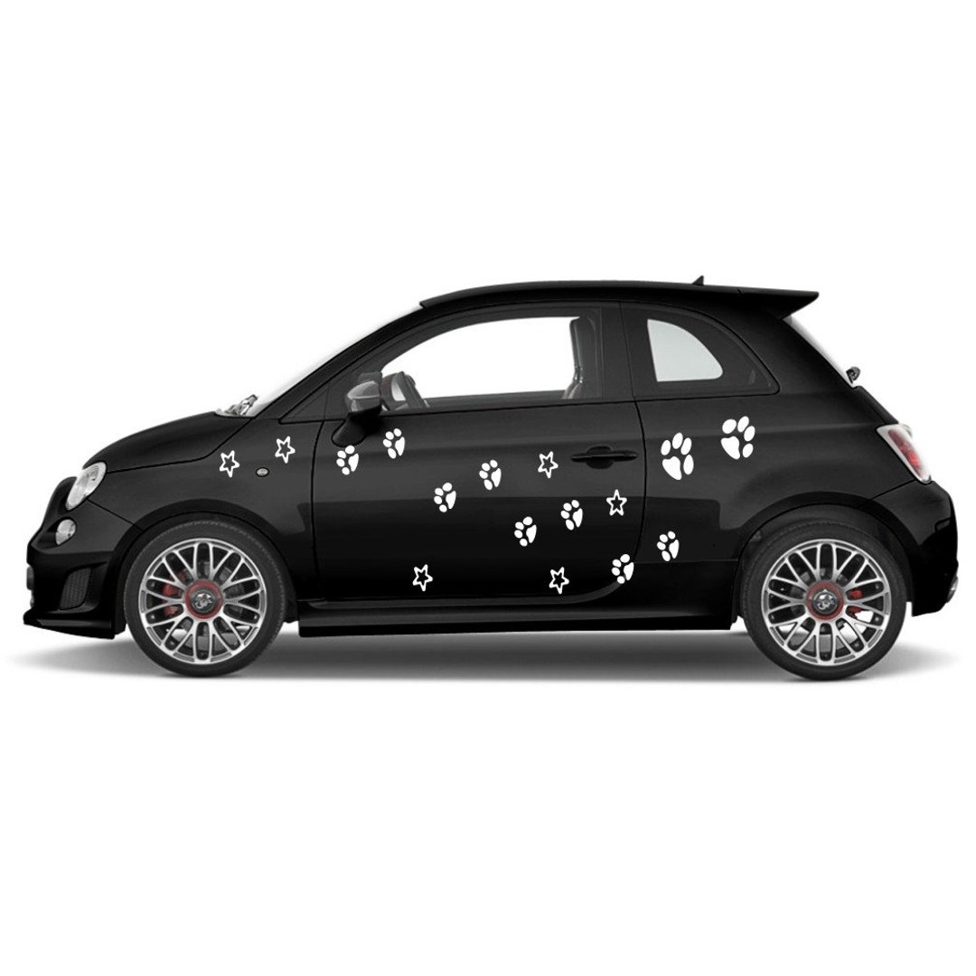 Paws and Stars Pack Car Decals, Cat Paws Window Stickers, Stickers Dog ...