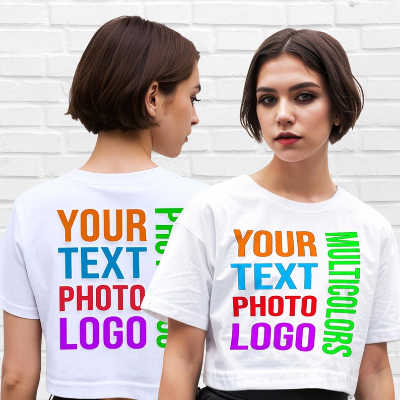 Custom Text Crop Top: Personalized Bachelorette Party Apparel - Etsy