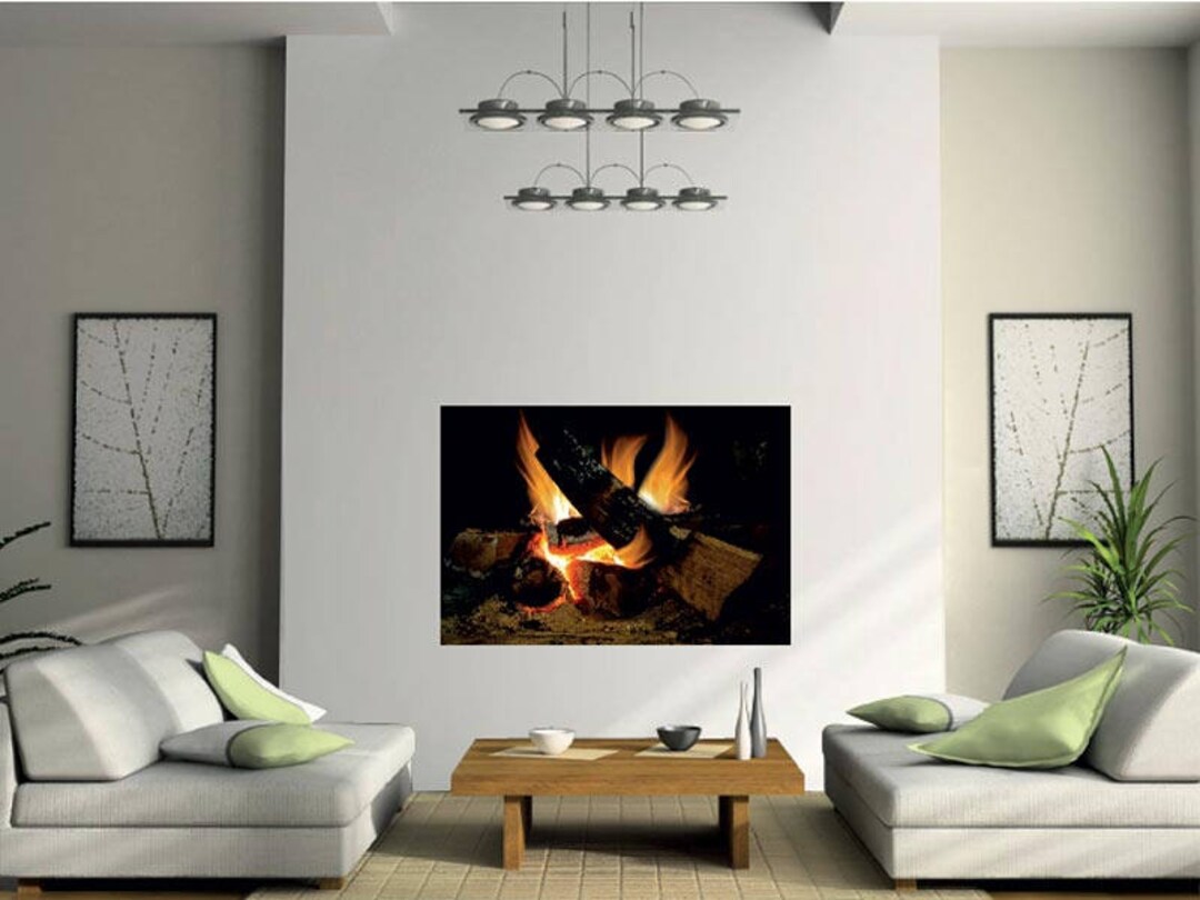 Burning Fire Wall Decal, Hot Fire Flames Vinyl Sticker for Large or ...