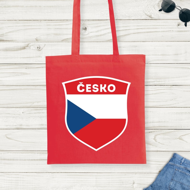 Czech Republic Soccer Tote Bag: Recycled Cotton, Czech Football Flag ...