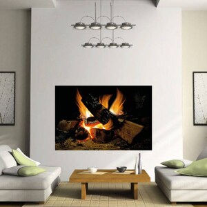 Burning Fire Wall Decal, Hot Fire Flames Vinyl Sticker for Large or ...