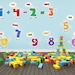 Numbers Kids Wall Decal, Classroom Stencils, Nursery Art, Children ...