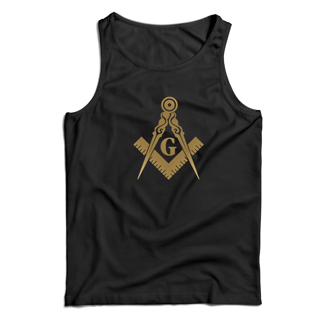 Men's Masonic Symbols Square and Compass Freemason Logo Crew Vest ...