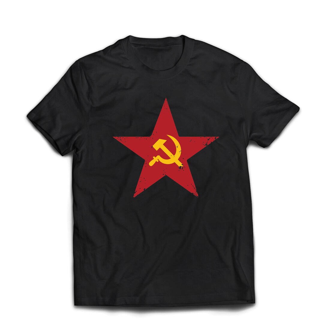 T-shirt Male USSR SSSR Hammer and Sickle Socialist Proletariat Symbol ...