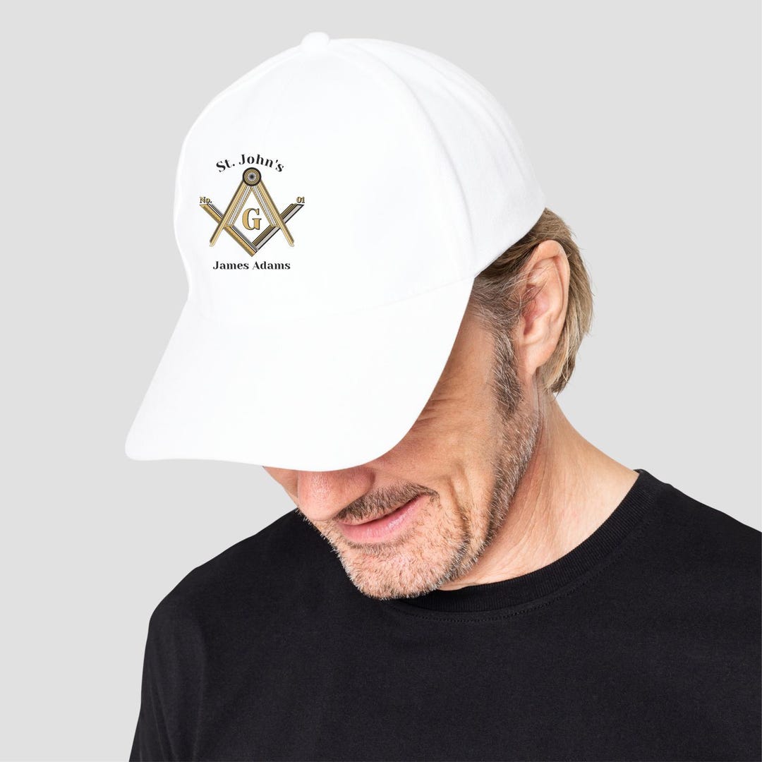 Personalized Masonic Baseball Cap With Your Lodge Number and Name ...