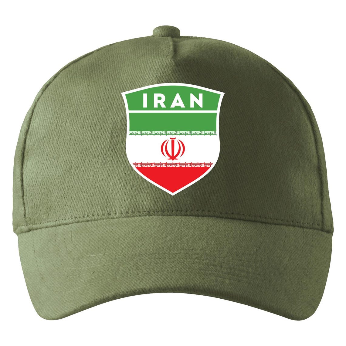 Iran Soccer Dad Cap: Iranian Flag Shield, Unisex Cotton Hat - Etsy