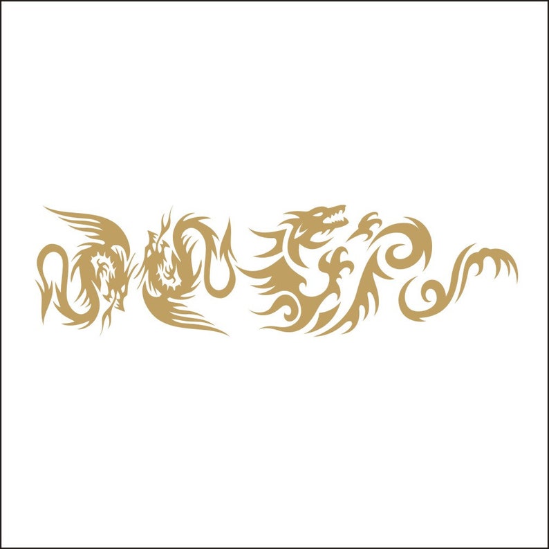Dragon Vinyl Decal Sticker, Dragons Car Sticker, Dragons Car Decals ...