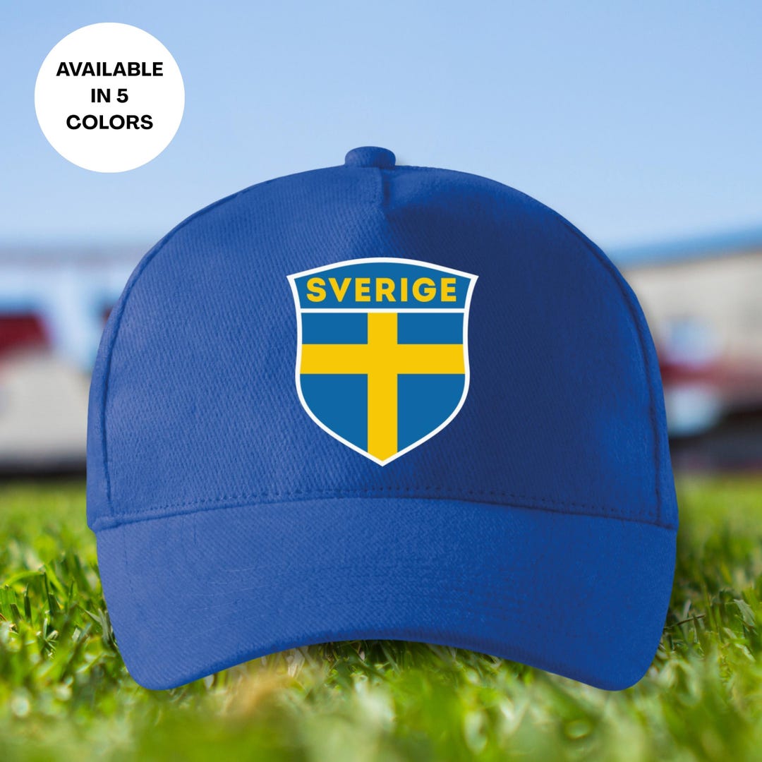 Sweden Soccer Dad Hat: Swedish Flag, Adjustable Baseball Cap - Etsy