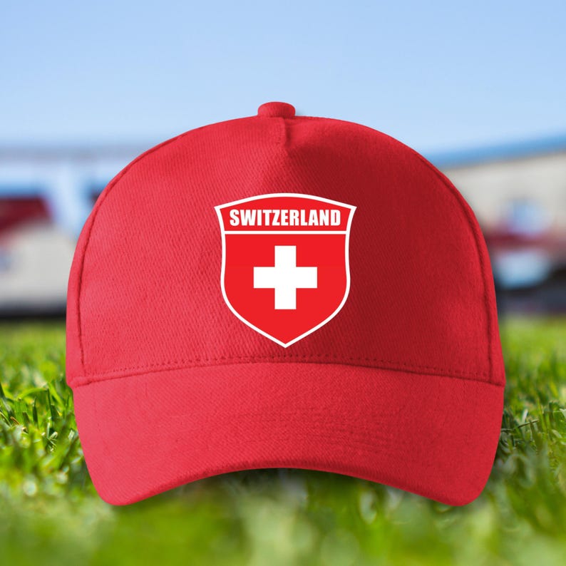 Swiss Flag Shield Dad Hat: Switzerland National Team Football Cap - Etsy