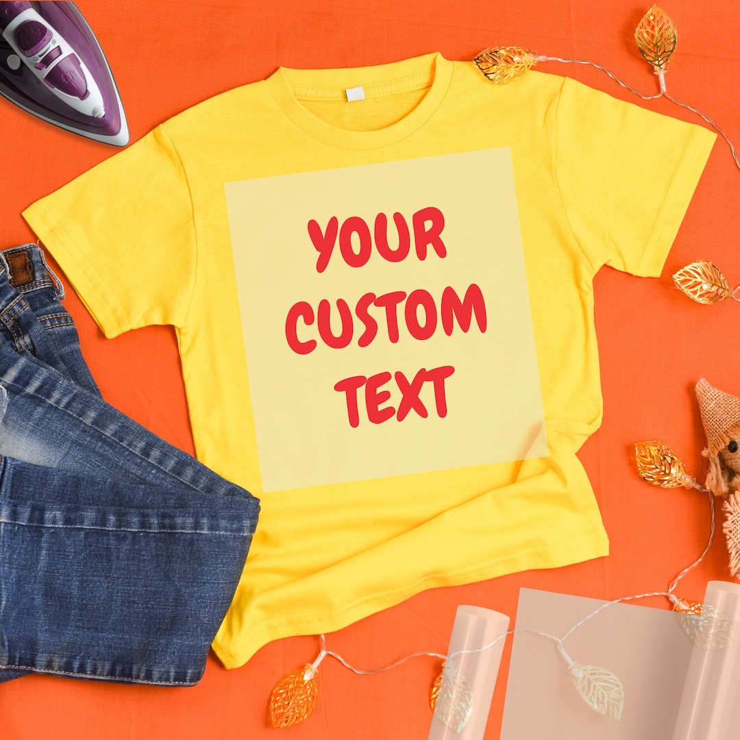 Custom Text DTF Iron-on Transfer: Personalized Ready to Press Decal - Etsy