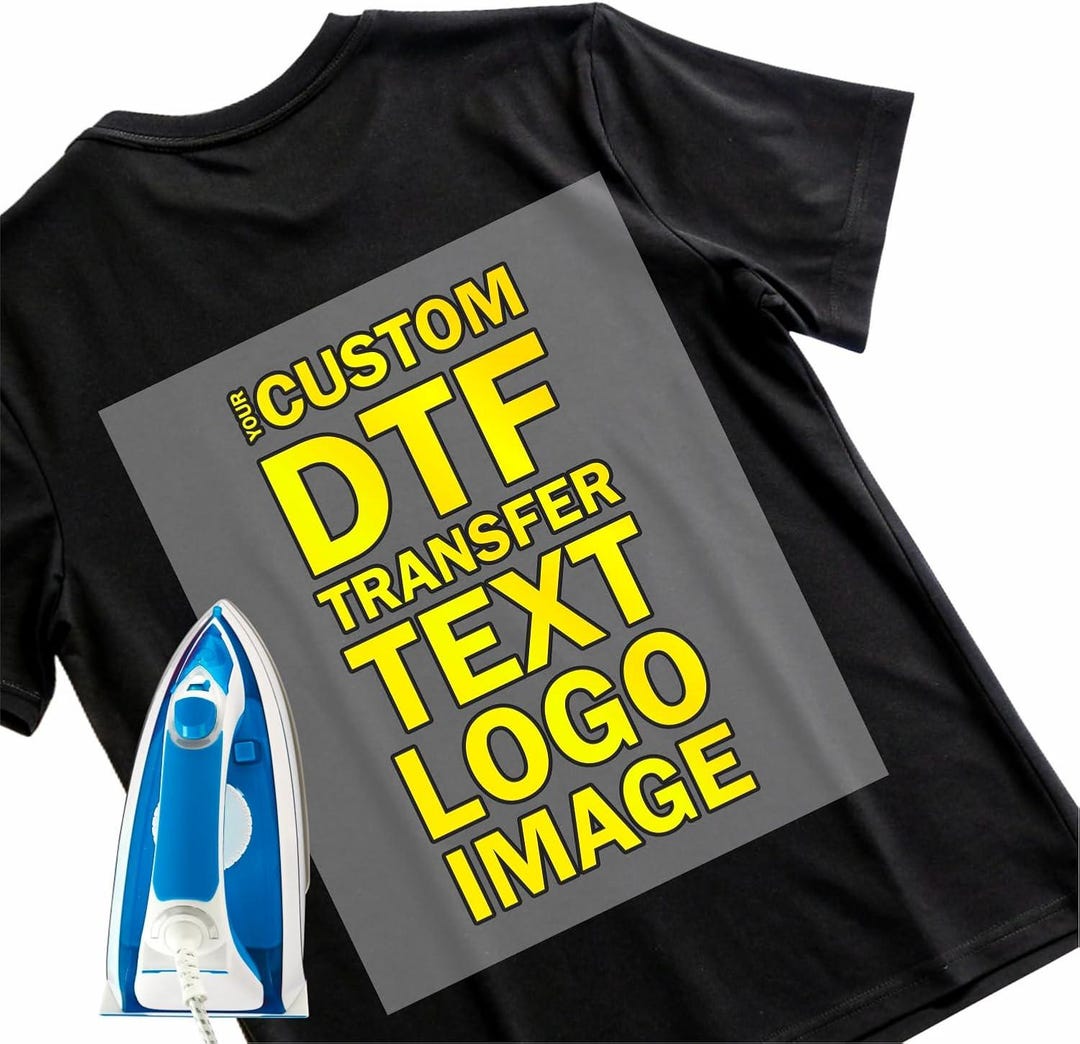 Custom DTF Iron on Transfer: Your Image, Logo, or Text - Etsy