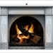 Large Fireplace Vinyl Sticker Fireplace Decor Livingroom - Etsy
