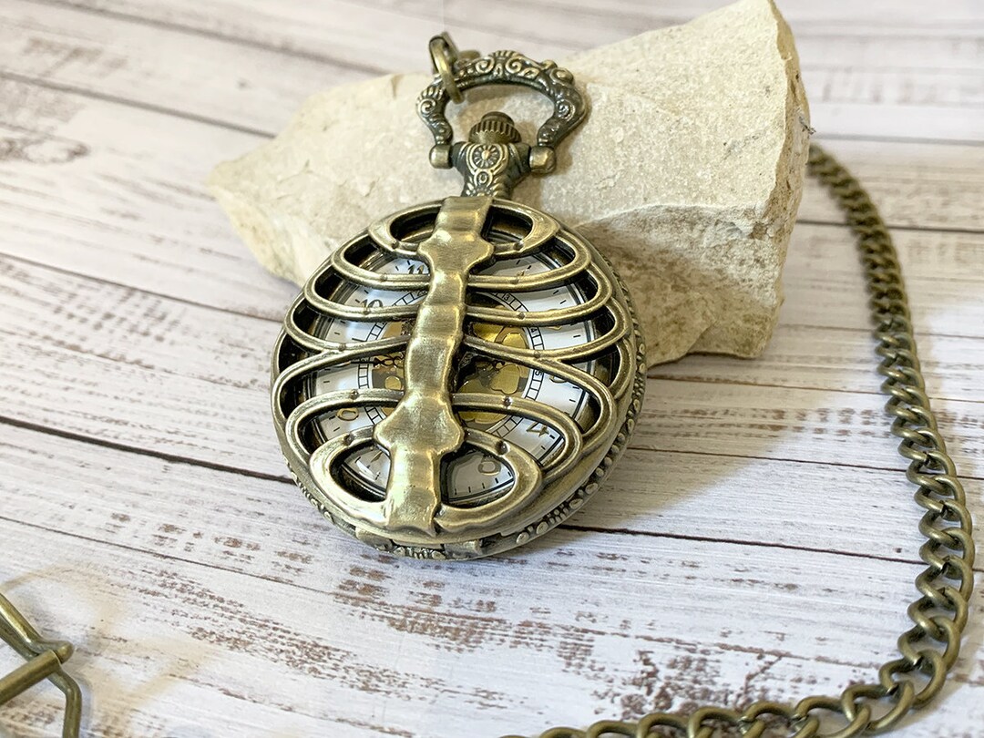 Gothic Steampunk Bronze Metal Pocket Watch Old Style Watch - Etsy