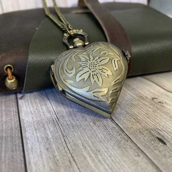 Heart Pocket Watch - Etsy