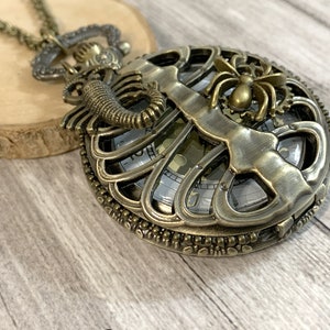 Gothic Steampunk Bronze Metal Pocket Watch, Old Style Watch Gift for ...