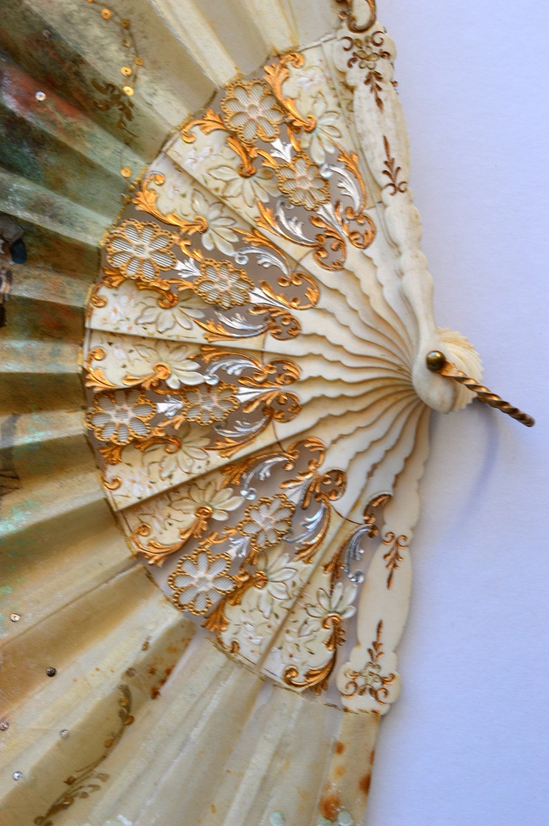 19th C Hand Painted French Fan - Etsy