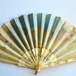 19th C Hand Painted French Fan - Etsy