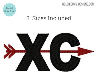 Cross Country Logo Machine Embroidery Design - Etsy