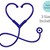 Stethoscope Heart Embroidery Design in Fill and Outline in 3 Sizes ...