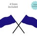 Color Guard Crossed Flags Embroidery Design 4 Sizes Included Embroidery ...