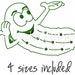 Pickle Embroidery Design in 4 Sizes. Cute Quick Stitch - Etsy