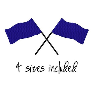 Color Guard Crossed Flags Embroidery Design 4 Sizes Included - Etsy