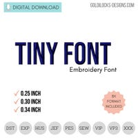 Package 50 Small BX 0.25" (1/4) Embroidery Fonts - Try First - Buy ...